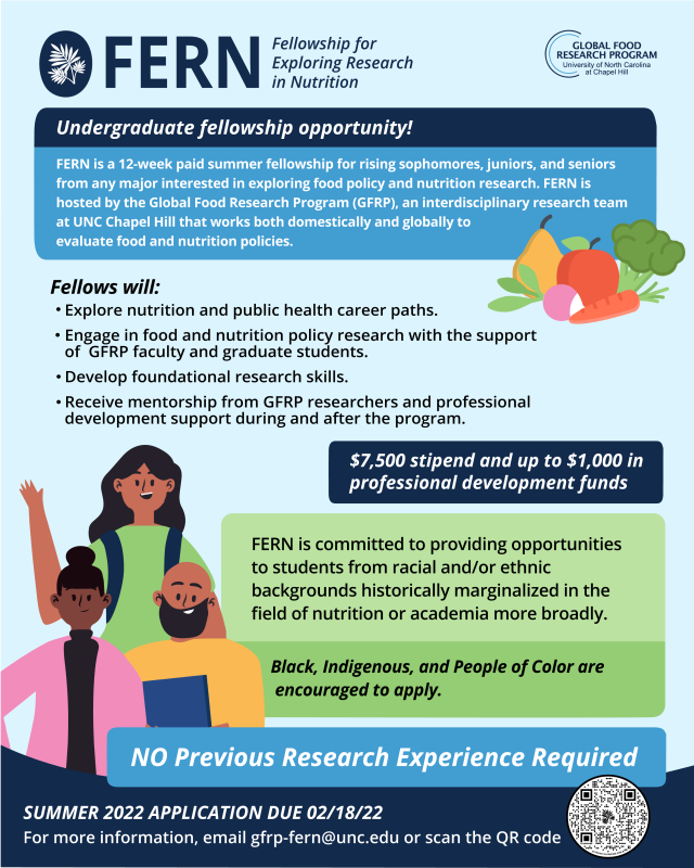 Fellowship for Exploring Research in Nutrition (FERN) - The Global Food ...