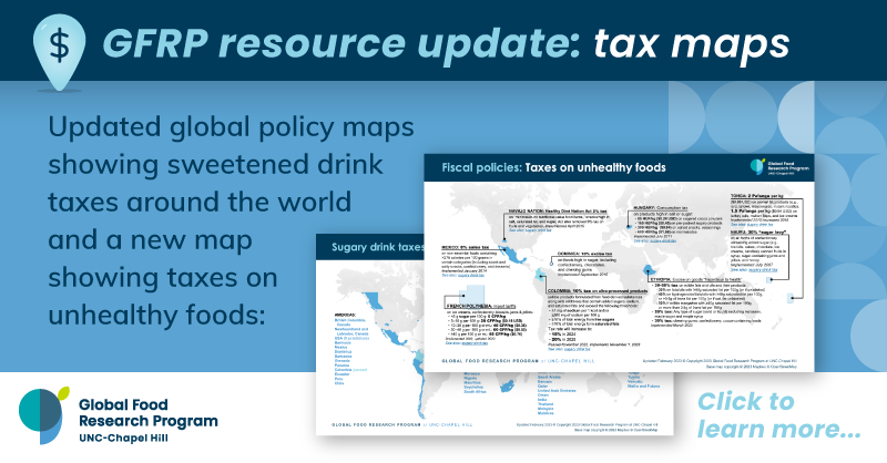 Food and beverage taxes - Global Food Research Program